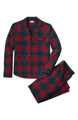 PETITE PLUME Plaid Cotton Twill Pajamas