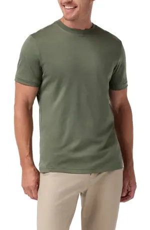 Mizzen+main Palmer Trim Fit Pima Cotton T-shirt Olive