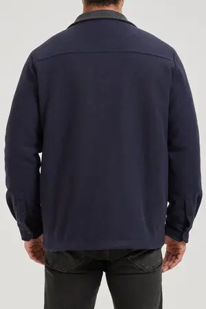 CLOUDVEIL Park City Vegan Wool Barn Jacket - Navy
