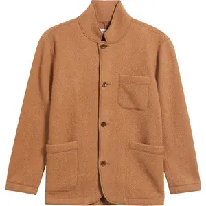 FLINT AND TINDER BY HUCKBERRY Boiled Wool Chore Jacket - Camel