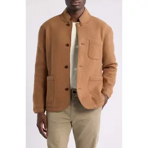 FLINT & TINDER BY HUCKBERRY Boiled Wool Chore Jacket - Camel