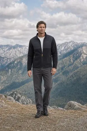 CLOUDVEIL Micro Bonded Fleece Jacket - Black