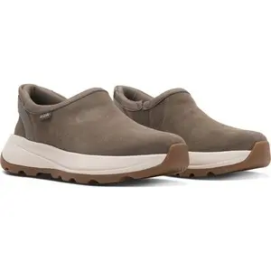 KIZIK Juno 2 Moc Leather Slip On Sneaker - Shitake/fog
