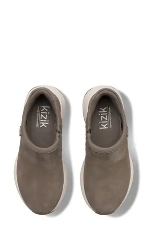 KIZIK Juno 2 Moc Leather Slip On Sneaker - Shitake/fog