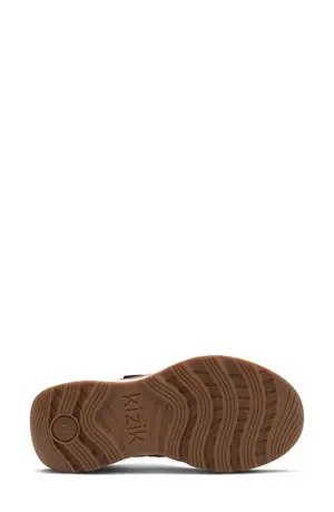 KIZIK Juno 2 Moc Leather Slip On Sneaker - Shitake/fog