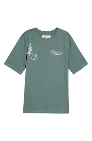 RC OUTDOOR SUPPLY Script Cotton Graphic T-shirt - Foliage