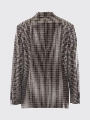 DUNST Single-breasted Cropped Blazer In Pure Cashmere With Lapel Collar - Black