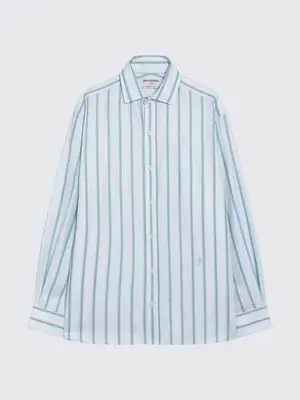 JW Anderson Striped Cotton Shirt With French Collar And Long Sleeves