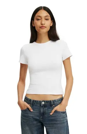 COTTON ON Everyday Smooth Crew Tee White