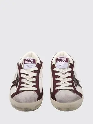 GOLDEN GOOSE Super-star Low-top Trainers In Cowhide Leather With Distressed Effect