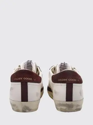 GOLDEN GOOSE Super-star Low-top Trainers In Cowhide Leather With Distressed Effect