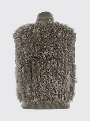 PAROSH P.a.r.o.s.h. Wool Turtleneck Vest With Zip Closure