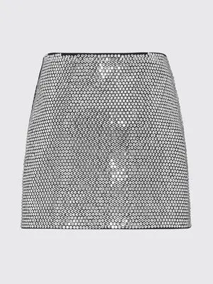 Philipp Plein High-waisted Rhinestone-embellished Slim Fit Pencil Mini Skirt