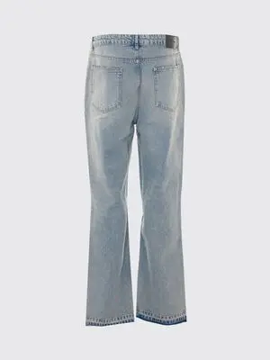 REPRESENT Distressed Cotton Denim Flared Jeans With A Worn-out Effect