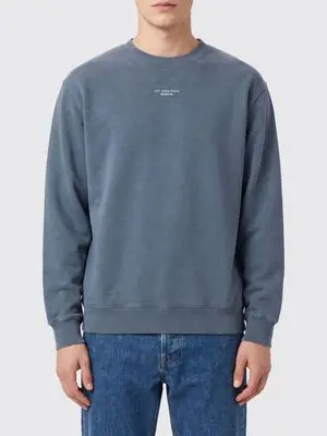 Drole De Monsieur Relaxed Fit Cotton Crewneck Jumper With Contrast Logo