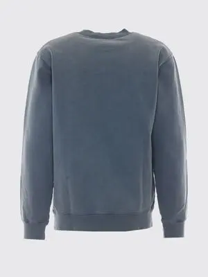 Drole De Monsieur Relaxed Fit Cotton Crewneck Jumper With Contrast Logo