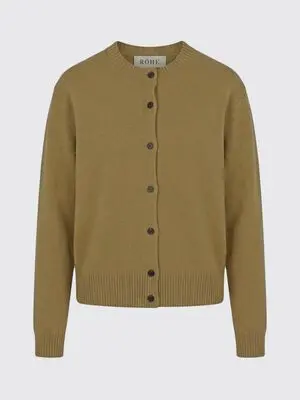 RÓHE Wool And Cashmere Blend Crewneck Cardigan With Button Closure