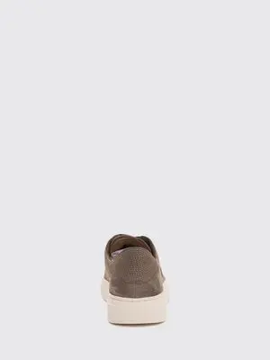 BOSS Suede Low Top Trainers With Tone-on-tone Logo - Brown