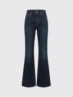 HAIKURE Flora High-waisted Flared Slim-fit Jeans In Cotton Denim