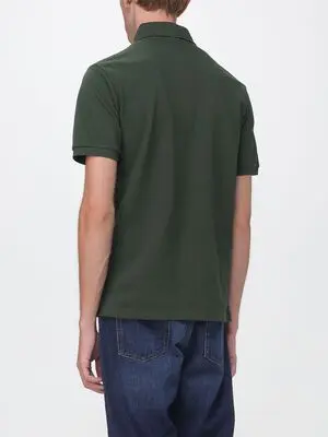 Etro Slim Fit Short-sleeved Cotton Polo Shirt With Contrast Logo - Green