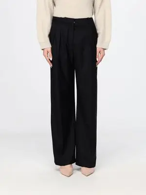 Loulou De Saison Wide-leg Sartorial Virgin Wool Trousers - Black