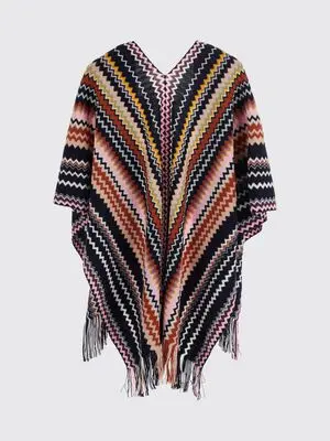 Missoni Zig-zag Pattern Wool Blend Cardigan With Asymmetrical Fringed Hem - Fa01