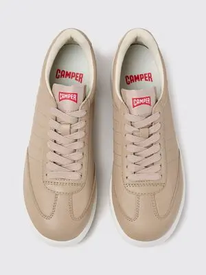 Camper Pelotas Xlf Calfskin Leather Low-top Sneakers With Eva Sole - Beige