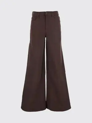 MOTHER Sidestepper Twist Sneak High-waisted Flare Jeans In Denim - Brown