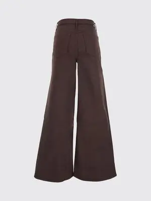 MOTHER Sidestepper Twist Sneak High-waisted Flare Jeans In Denim - Brown