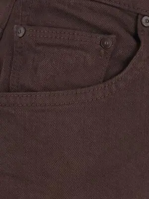 MOTHER Sidestepper Twist Sneak High-waisted Flare Jeans In Denim - Brown