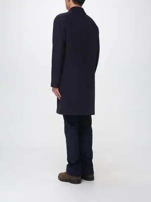 MANUEL RITZ Single-breasted Wool Blend Coat With Concealed Closure And Classic Collar