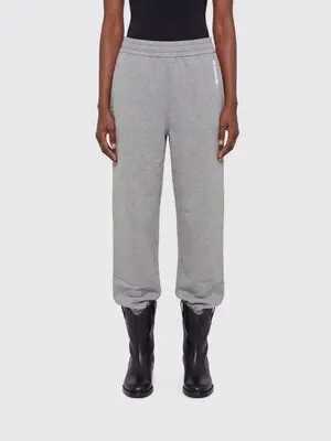 JIL SANDER Cotton Joggers With Contrast Logo And Elasticated Waistband - Grey