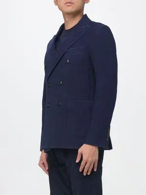 CIRCOLO 1901 Double-breasted Cotton Blazer With Lapel Collar And Patch Pockets