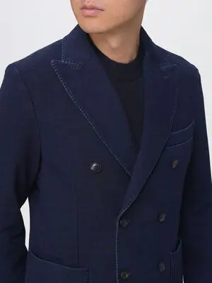 CIRCOLO 1901 Double-breasted Cotton Blazer With Lapel Collar And Patch Pockets