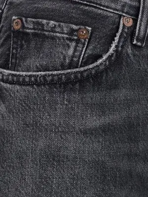 AGOLDE Mid-rise 5-pocket Straight-leg Jeans In Cotton Denim - Black