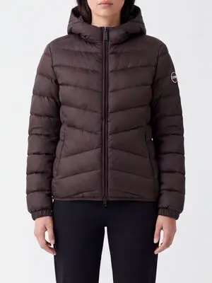 COLMAR Short Quilted Nylon Down Jacket With Hood And Logo