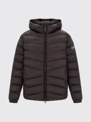 COLMAR Short Quilted Nylon Down Jacket With Hood And Logo