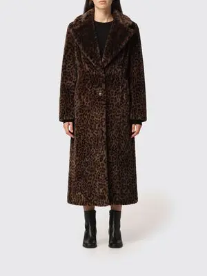 ROTATE BY BIRGER CHRISTENSEN Animal-print Faux-fur Coat - Brown