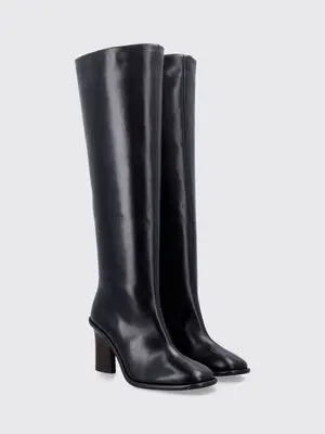 Soeur Livia Knee-high Boots In Smooth Leather With High Heel