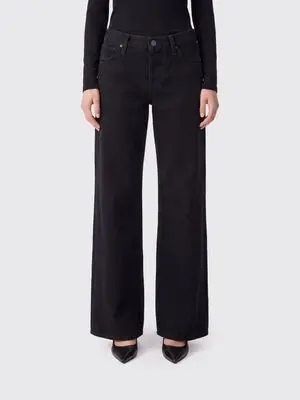 FRAME The Gray Wide-leg Jeans In Regenerative Cotton With A Mid-rise Waist