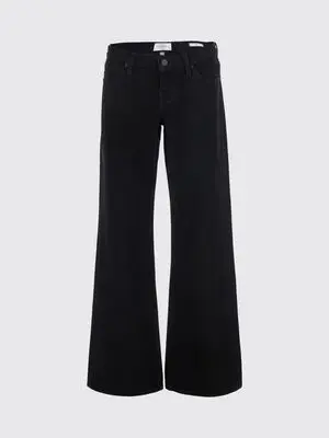 FRAME The Gray Wide-leg Jeans In Regenerative Cotton With A Mid-rise Waist