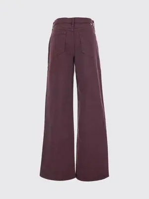 MOTHER The Rerun Sneak High-waisted Wide Leg Jeans In Cotton Denim
