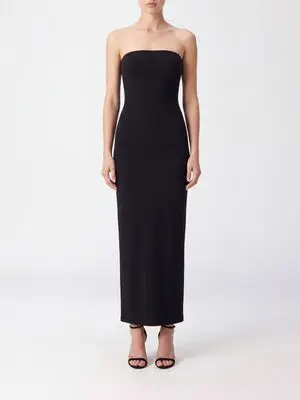 Norma Kamali Off-the-shoulder Stretch Jersey Midi Sheath Dress