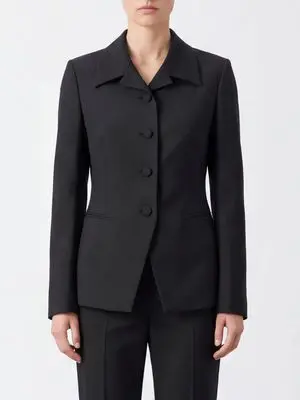 RÓHE Single-breasted Wool And Mohair Blazer With Peak Lapels