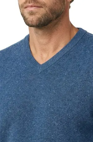 Scott Barber Donegal Cashmere V-neck Sweater