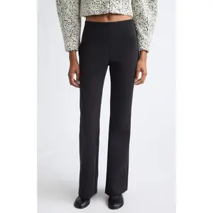 ASHLYN Cody Stretch Kick Flare Pants - Black