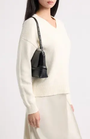 LIFFNER Belted Leather Shoulder Bag