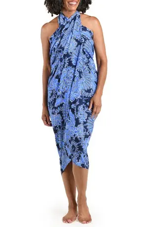 MAXINE OF HOLLYWOOD Beyond The Atlantic Tassel Pareo Cover-up - Indigo