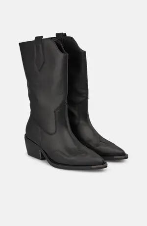 ALMA EN PENA Half Cowboy Bootie Black