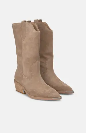 ALMA EN PENA Half Cowboy Bootie - Vison